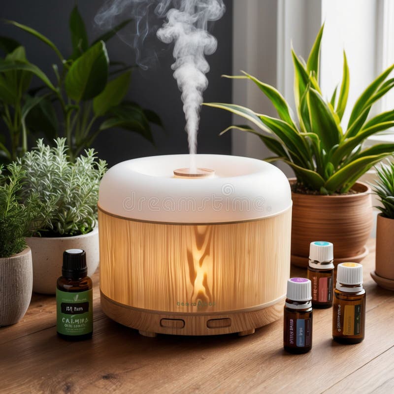 Beautifully Designed Essential Oils Diffuser Releasing Gentle Mist ...