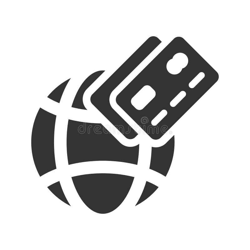 Global payment method icon stock vector. Illustration of vector - 221349720