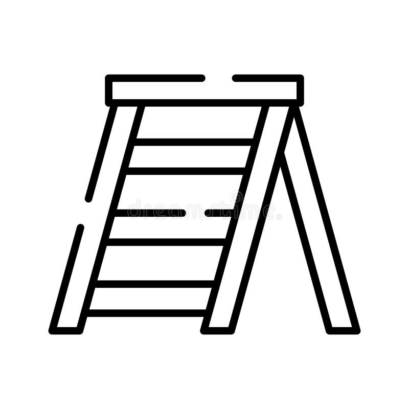 Beautifully Designed Trendy Icon of Ladder, Construction Ladder Vector ...