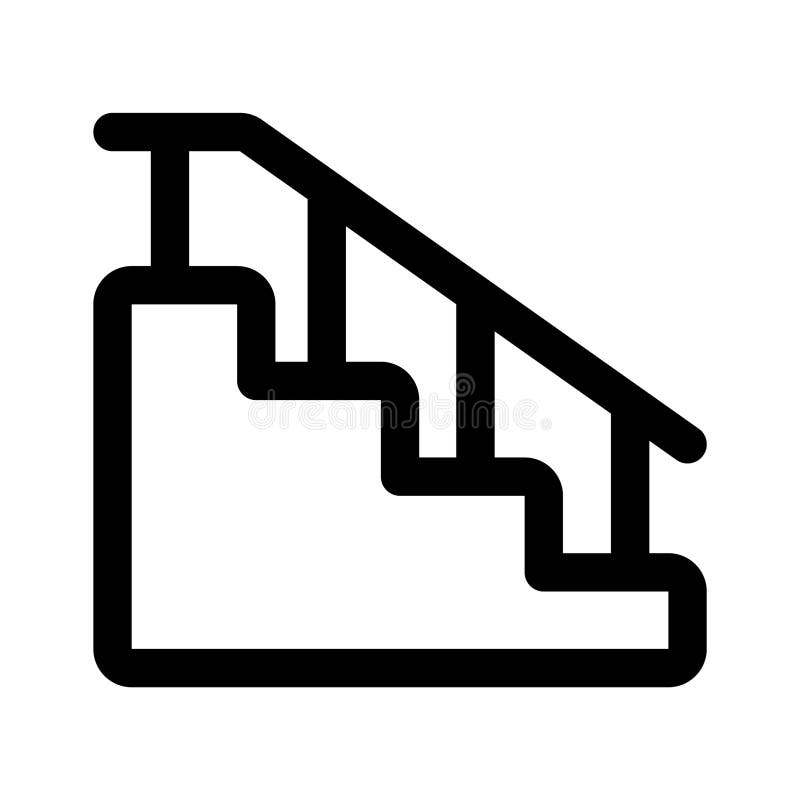 Beautifully Designed Trendy Icon of Stairs, Home Stairs Vector Stock ...