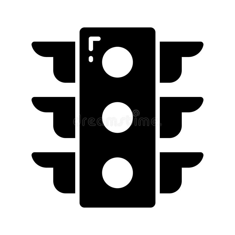 Beautifully Designed Vector of Traffic Signals, Traffic Lights Icon ...