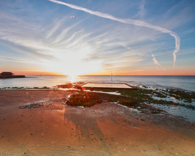 Beautifully Gleaming Sunset - Great for Wallpapers Stock Photo - Image ...