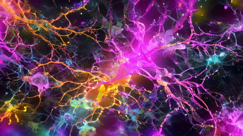 A Beautifully Intricate Landscape of Vibrant Neurons and Electrifying ...