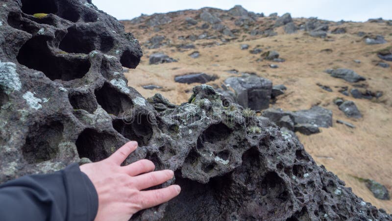 Beautifully Looking Corroded Rocks West Norway. Stock Image - Image of ...