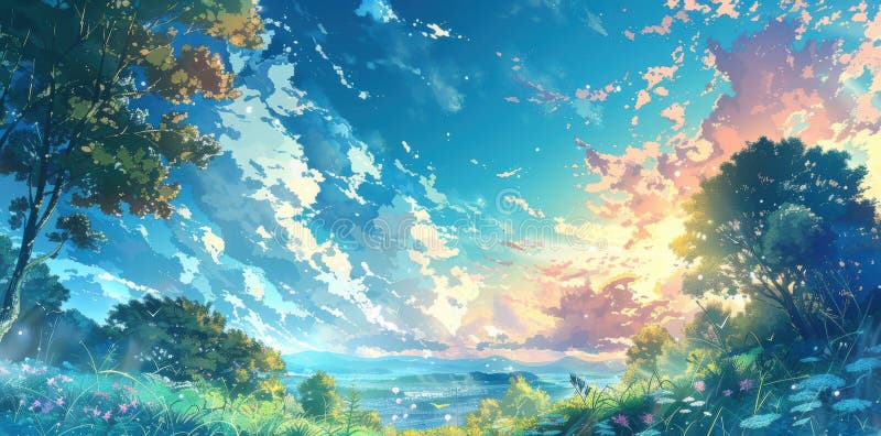 Cozy Workspace. Cute Desktop Background Concept Stock Illustration ...