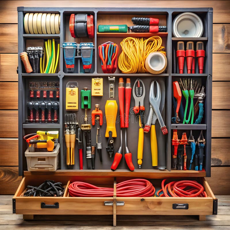 A Beautifully Organized Tool Chest Featuring Labeled Compartments for ...