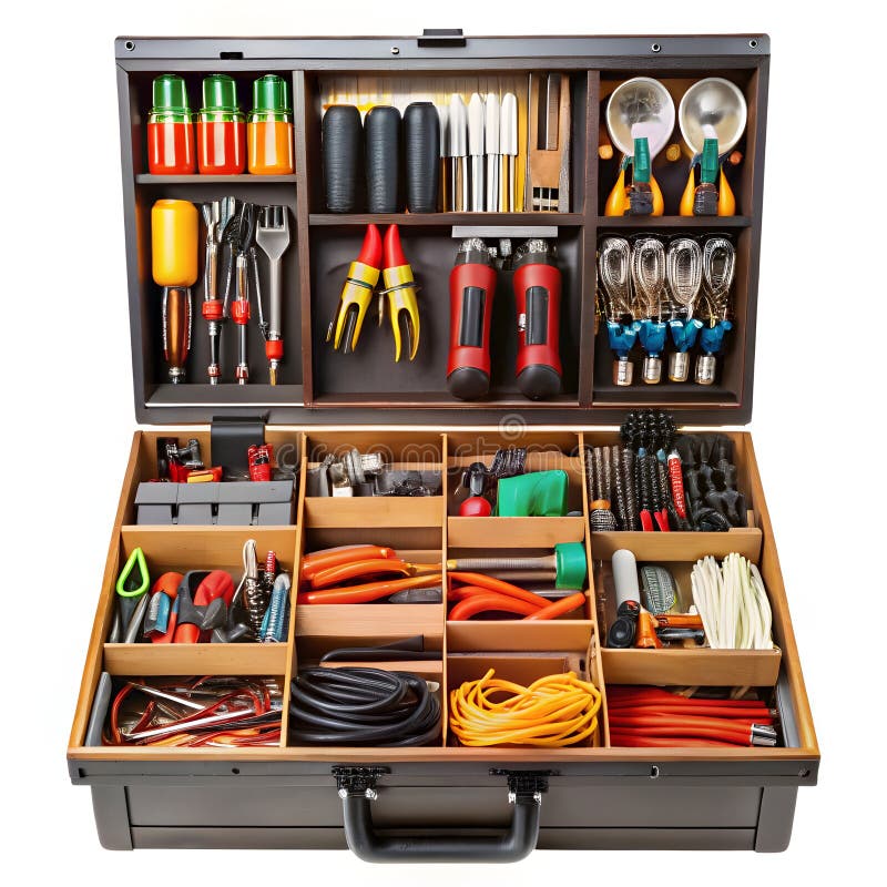 A Beautifully Organized Tool Chest Featuring Labeled Compartments for ...