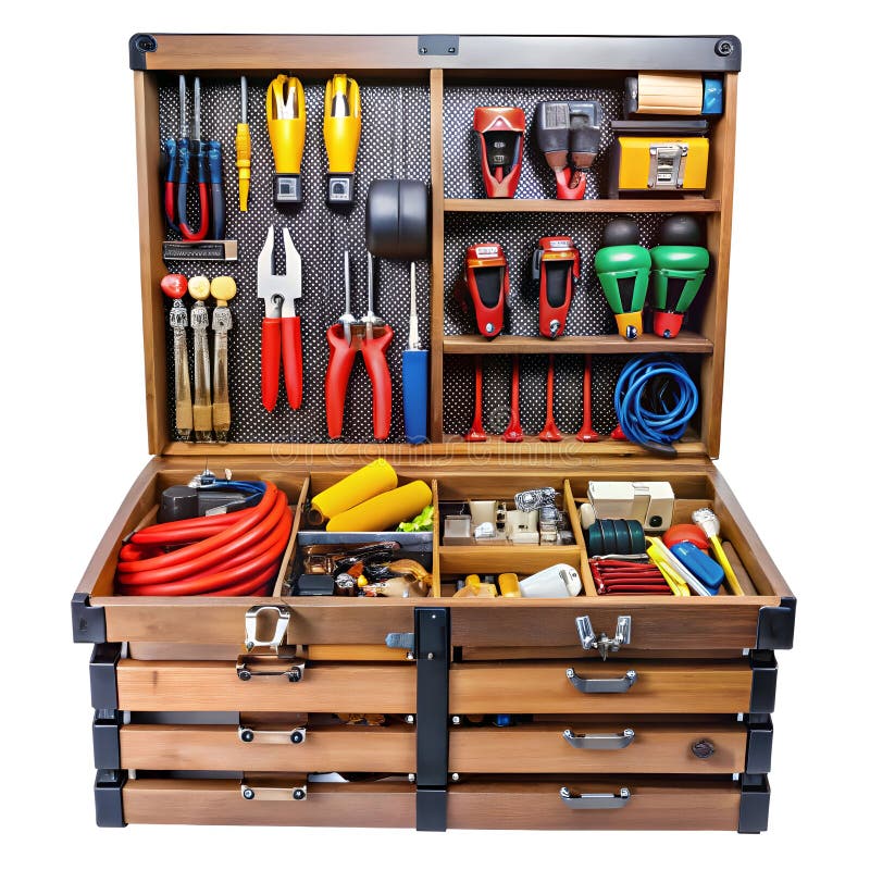 A Beautifully Organized Tool Chest Featuring Labeled Compartments for ...