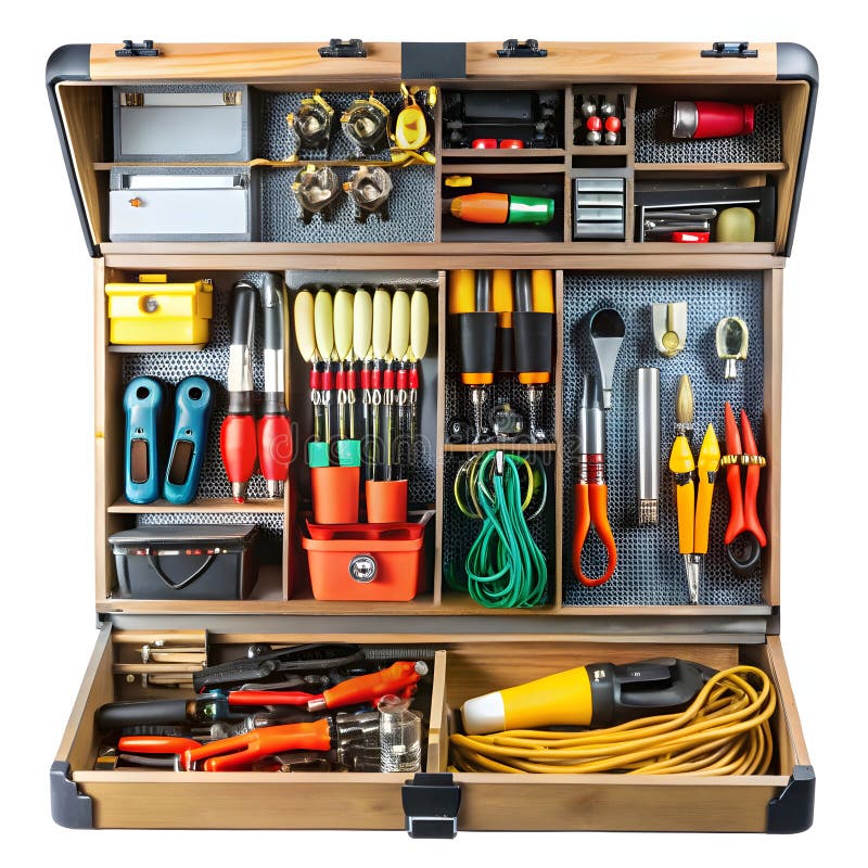 A Beautifully Organized Tool Chest Featuring Labeled Compartments for ...