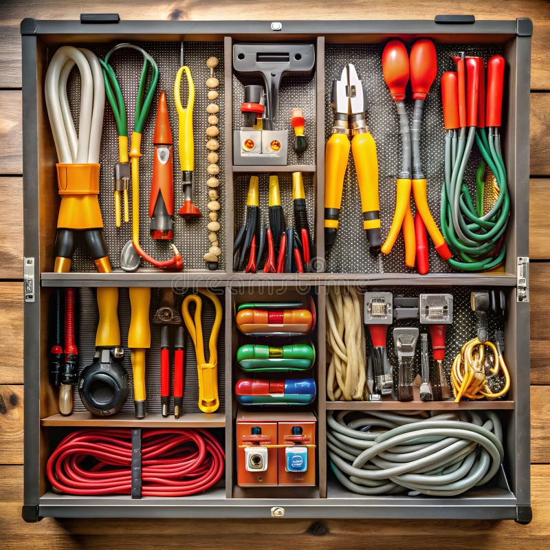 A Beautifully Organized Tool Chest Featuring Labeled Compartments for ...