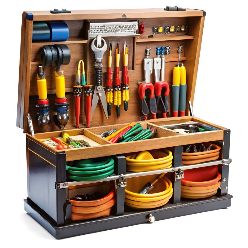 A Beautifully Organized Tool Chest Featuring Labeled Compartments for ...