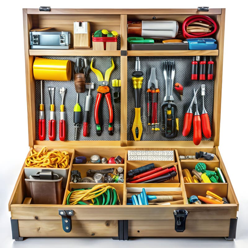 A Beautifully Organized Tool Chest Featuring Labeled Compartments for ...