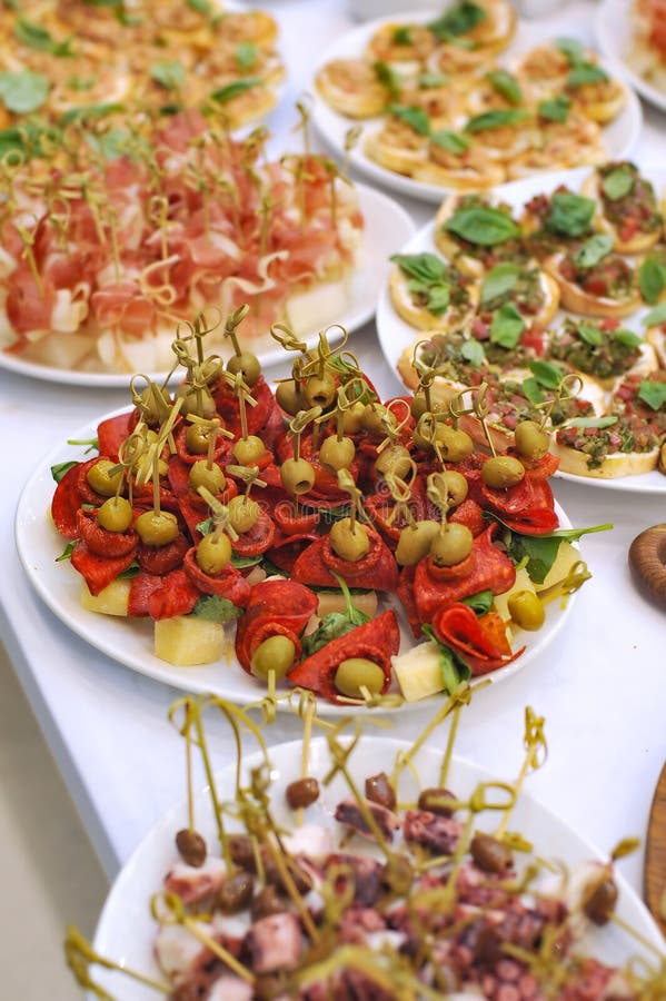 Beautifully Served Appetizers Stock Image - Image of nutrition, event ...