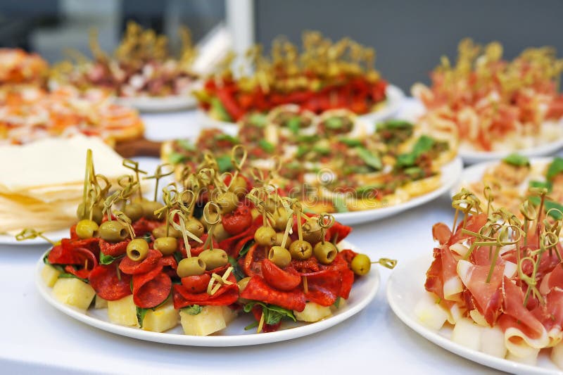 Beautifully Served Appetizers Stock Photo - Image of meal, salad: 175310234