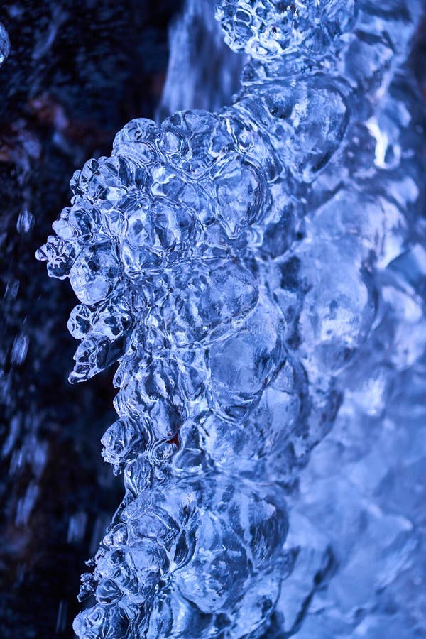 Icicles from a Frozen Waterfall Stock Photo - Image of isolated ...