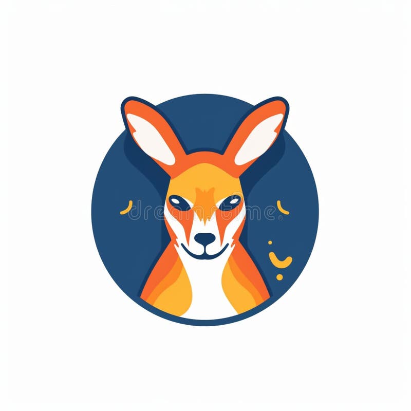 Beautifully Simple Kangaroo Logo Stock Illustration - Illustration of ...