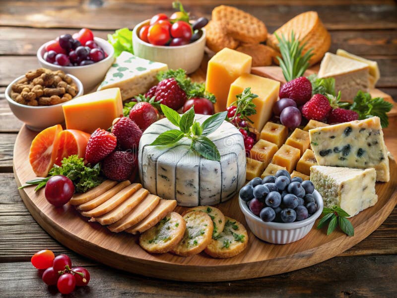 A Beautifully Styled Cheese Board for an Upscale Event Stock ...