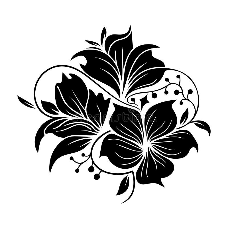 A Beautifully Stylized Flat Vector Silhouette Illustration of an ...