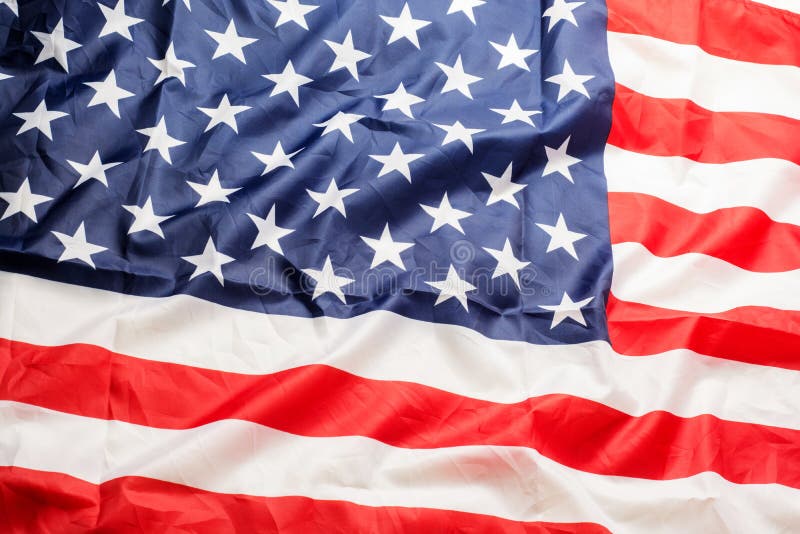 Beautifully Waving Star and Striped American Flag Stock Photo - Image ...