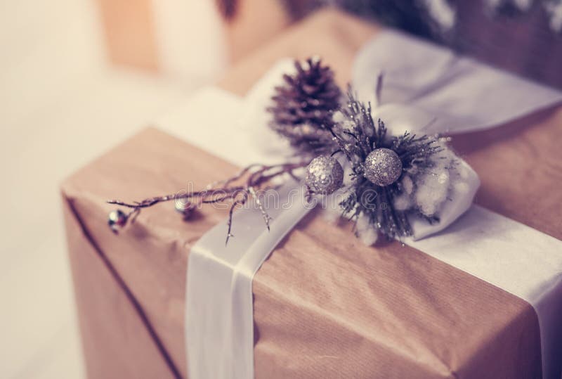 Beautifully Wrapped Gifts Under the Christmas Tree Stock Photo - Image ...