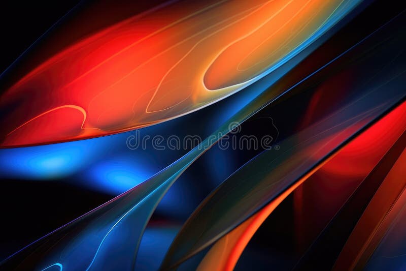 Beauty of Abstract Forms and Textures. Generative AI Stock Illustration ...