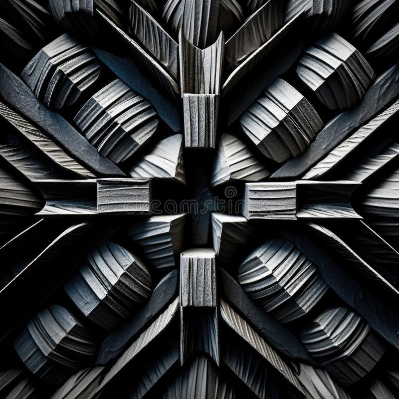 Beauty of Abstract Forms and Textures. Generative AI Stock Illustration ...