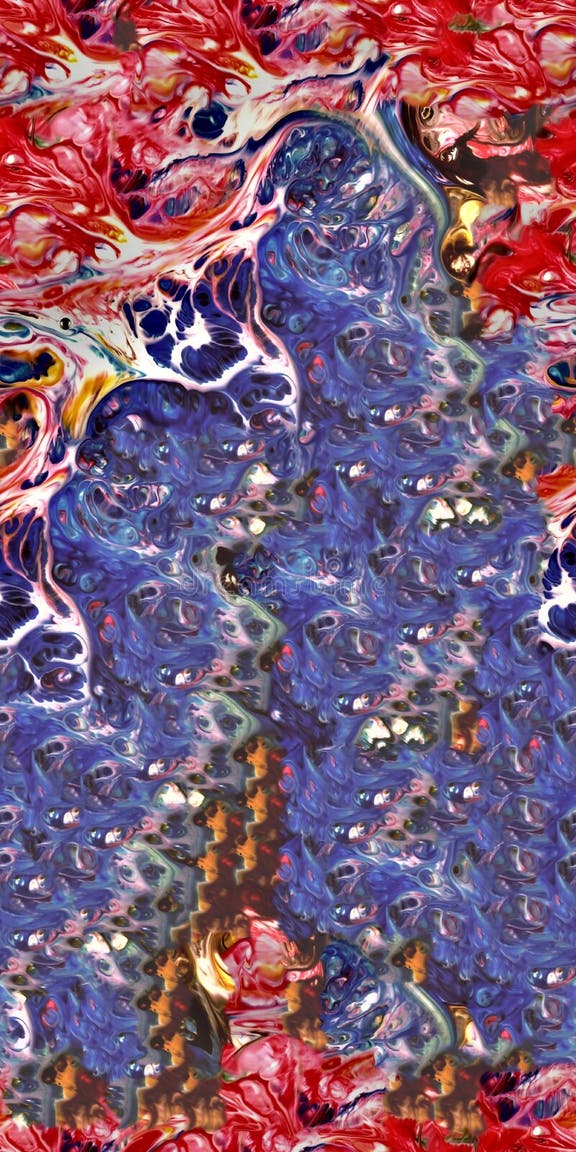 Beauty of Abstract Seamless Tileable Ink Spread Stock Illustration ...