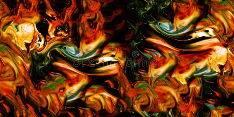 Beauty of Abstract Seamless Tileable Ink Spread Stock Illustration ...