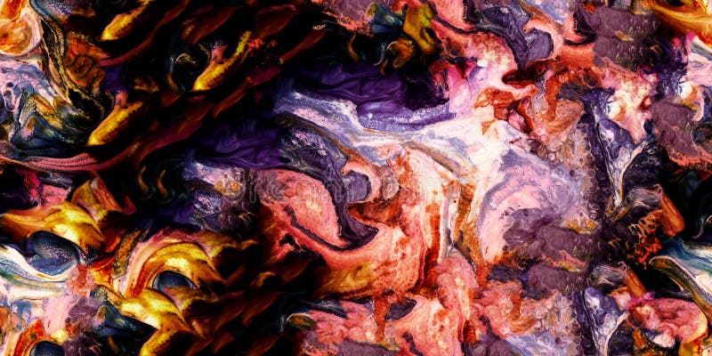 Beauty of Abstract Seamless Tileable Ink Spread Stock Illustration ...