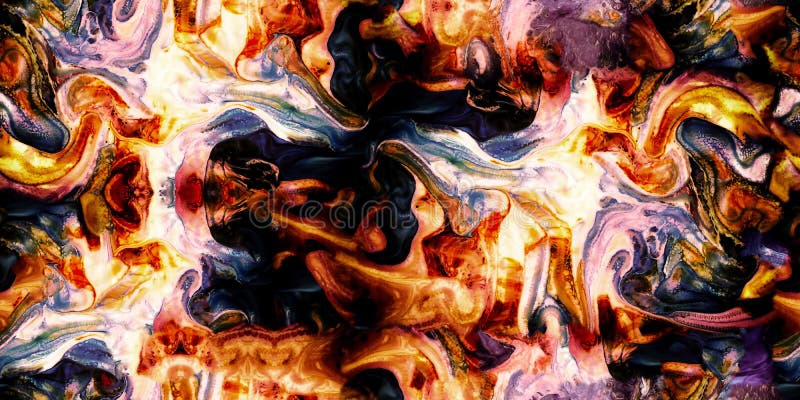 Beauty of Abstract Seamless Tileable Ink Spread Stock Illustration ...