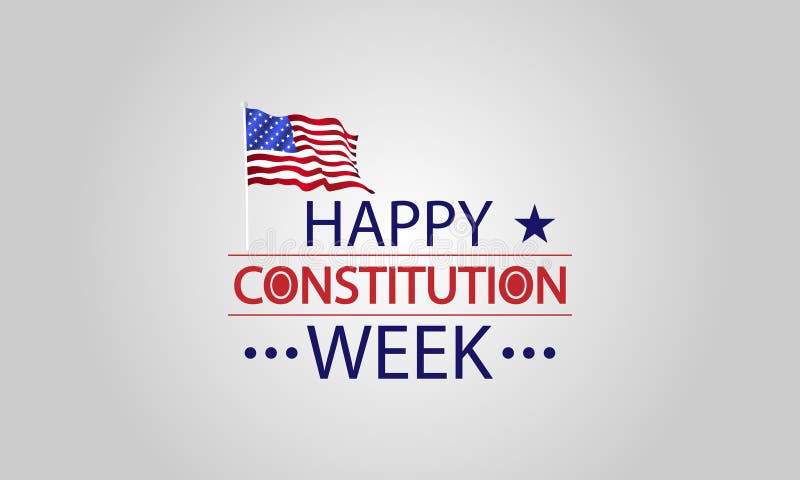 The Beauty of the American Flag Constitution Week Illustration Stock ...