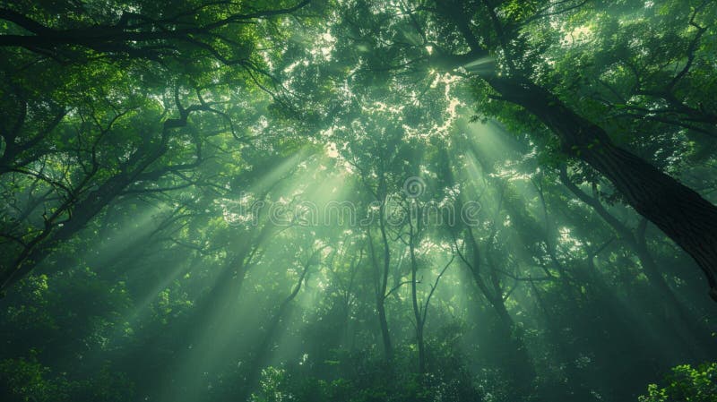 Beauty Amidst the Trees: Overhead Views of the Forest Stock ...