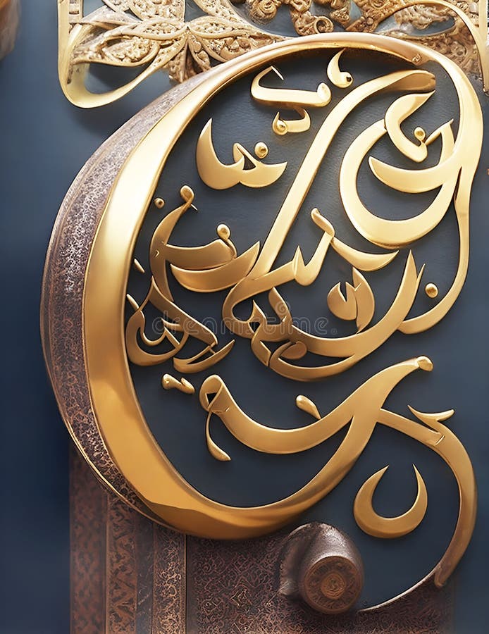 The Beauty of Arabic Script Arabic Language Day Stock Illustration ...