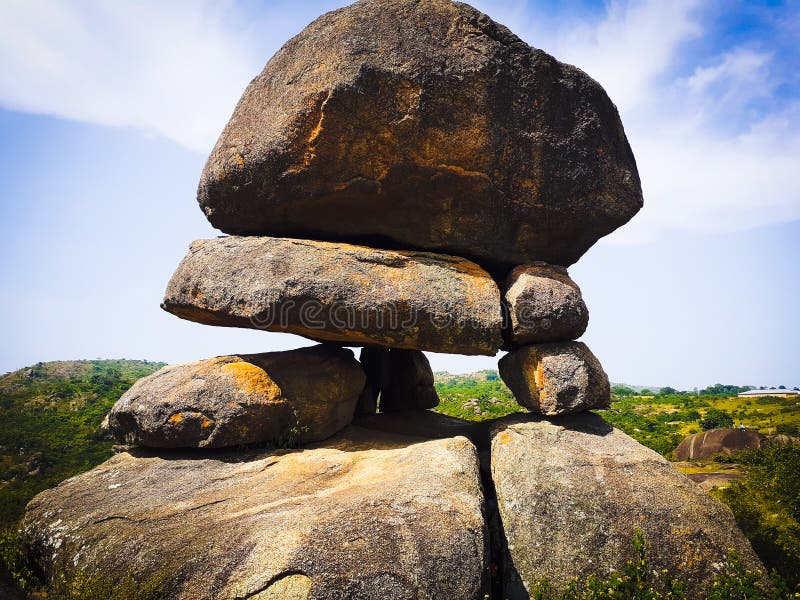 The Beauty and Balance of Rocks in Nigeria Stock Image - Image of ...