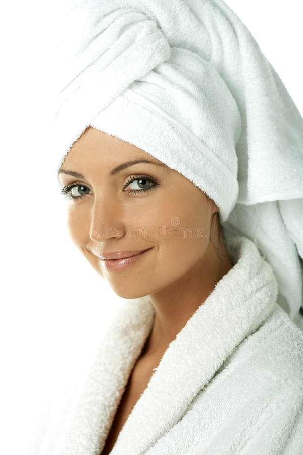Beauty after Bath stock image. Image of fresh, girl, skincare - 1740811