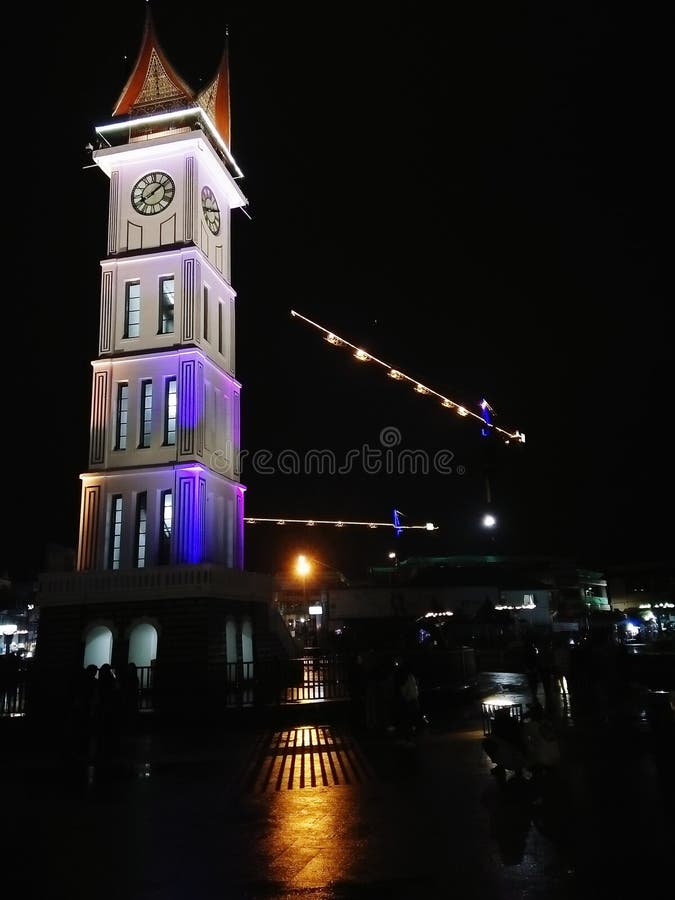 The Beauty of the Big Clock at Night Stock Photo - Image of skyline ...