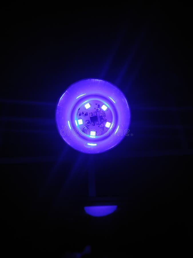 The Beauty of the Blue LED Light Stock Image - Image of night, blue ...
