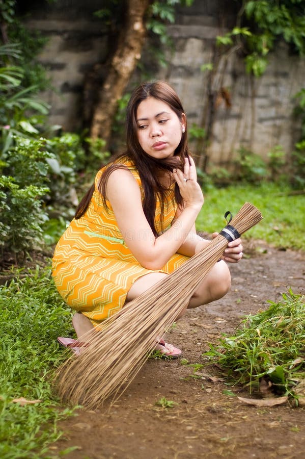 Beauty and the Broom stock photo. Image of broom, stick - 5315532