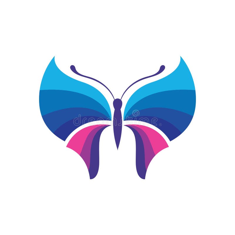 Beauty Butterfly Icon Design Stock Vector - Illustration of insect ...