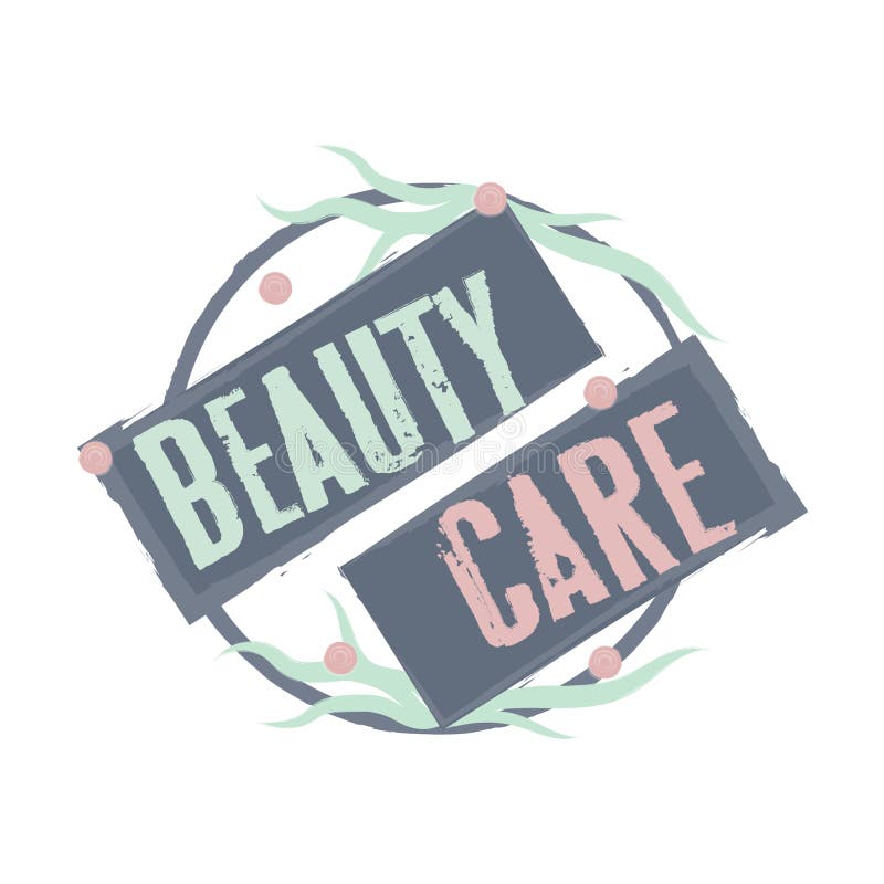 Beauty Care Sticker, Vector Illustration Stock Vector - Illustration of ...