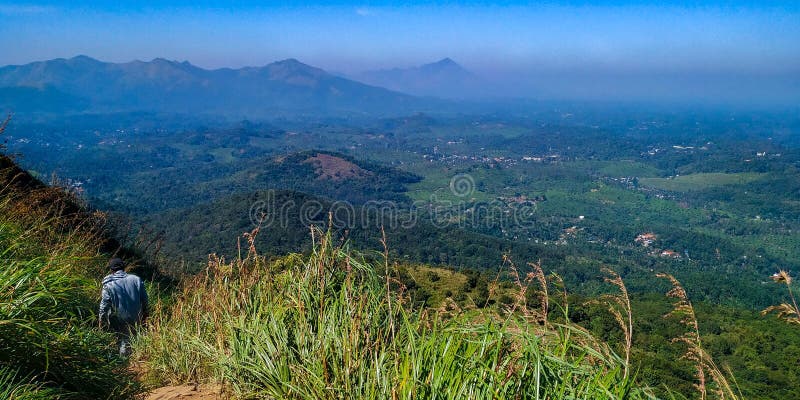 Beauty of Chembur Peak stock image. Image of plantations - 328295379