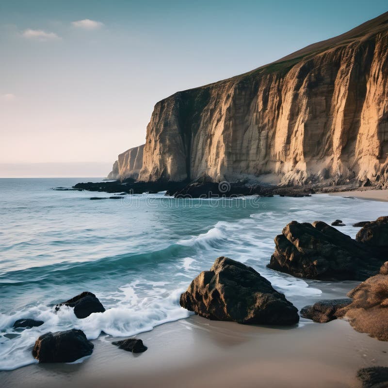 The Beauty of Coastal Landscapes: Cliffs, Beaches, and Shorelines Stock ...
