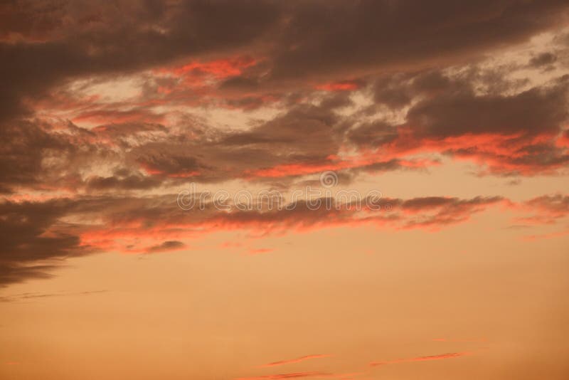 Beauty Colorful Dramatic Sky with Cloud at Sunset Stock Photo - Image ...
