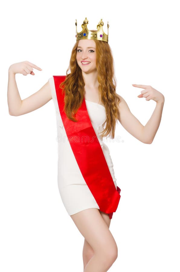 Beauty Contest Winner Isolated Stock Image - Image of contest, glamour ...