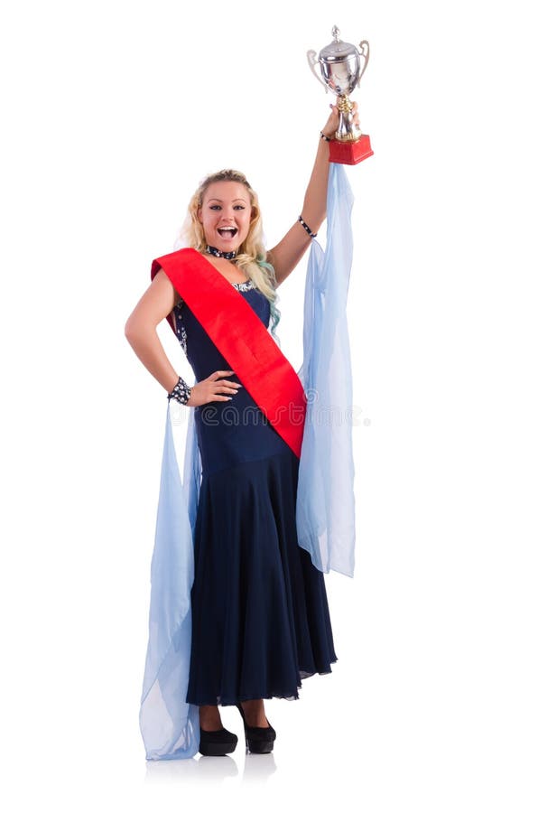 Beauty contest winner stock photo. Image of joyful, glad - 44320542