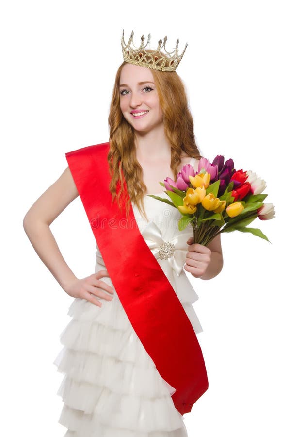 Beauty Contest Winner Isolated Stock Image - Image of cute, model: 41705315