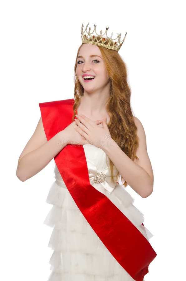 Beauty Contest Winner Isolated Stock Image - Image of diamond ...