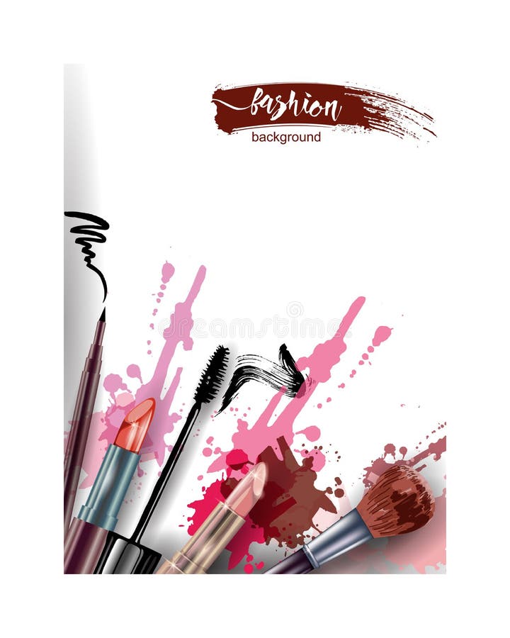 Beauty and Cosmetics Background. Use for Advertising Flyer, Banner ...