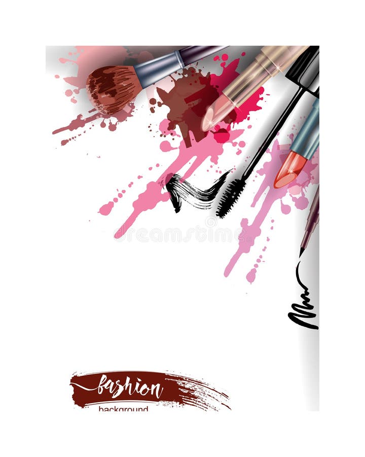 Beauty and Cosmetics Background. Use for Advertising Flyer, Banner ...