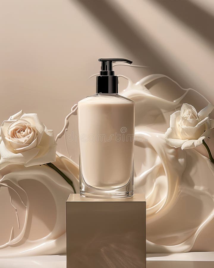 Beauty Cream Bottle Luxury Designed Stock Illustration - Illustration ...